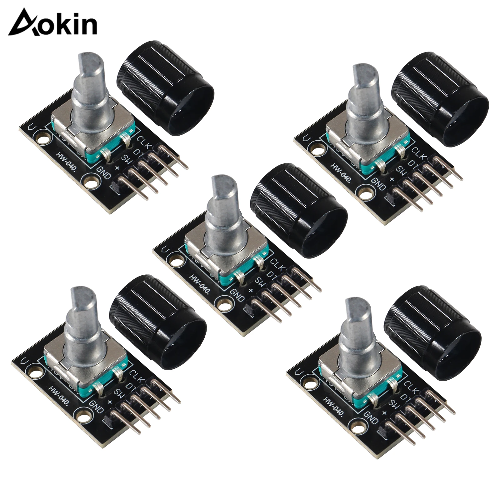 10Pcs-360-Degree-Rotary-Encoder-Module-KY-040-Brick-Sensor-Development ...