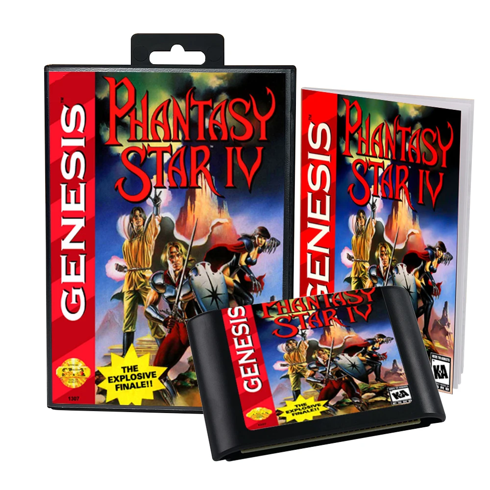 Phantasy-Star-4-USA-funda-de-juego-para-SEGA-MD-Mega-Drive-Genesis ...
