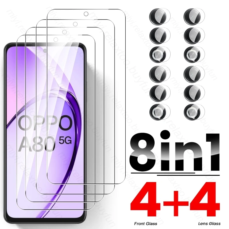 OppoA80-5G-Case-8In1-Camera-Lens-Screen-Protector-Tempered-Glass-for ...