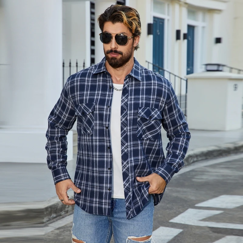 2025 Spring Autumn New Men's Fashion Breathable Shirts Casual Long ...