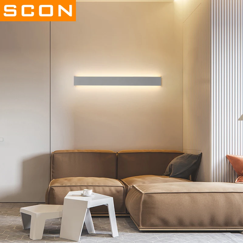 Scon Led Indoor Wall Lamps Thin Modern Bedroom Living Room Stairway ...