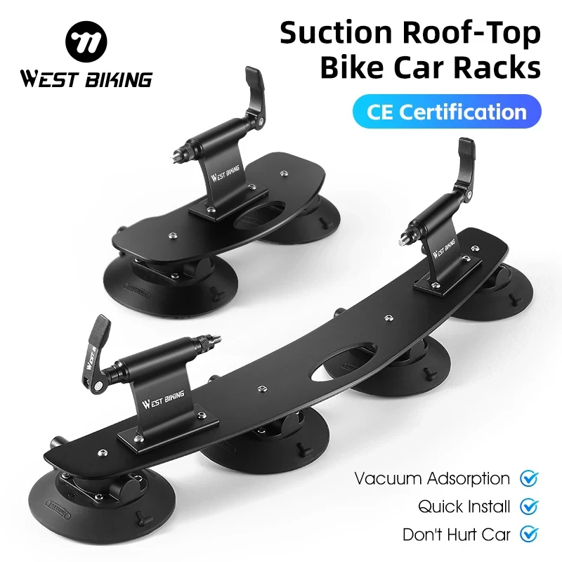 WEST-BIKING-Vacuum-Suction-Roof-Top-Bike-Carrier-Rack-for-Car-MTB ...