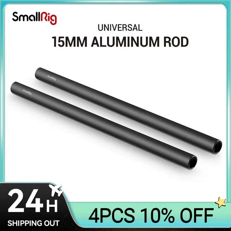 SmallRig-2PCS-15mm-Aluminum-Alloy-Rods-30cm-12inch-Long-for-Dslr-Camera ...