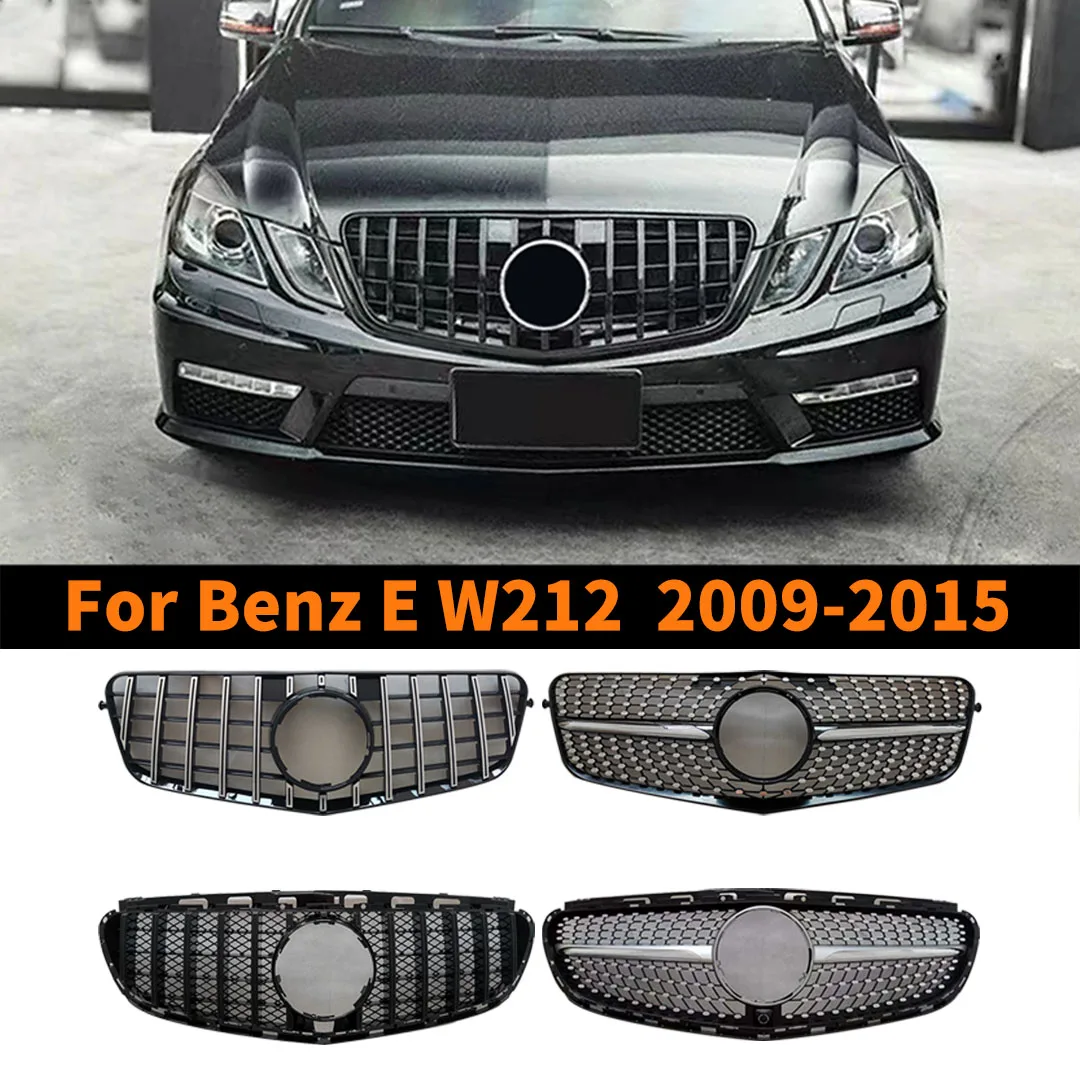 For Mercedes Benz E class W212 2009-2015 GT Diamond Front Radiator Grid ...