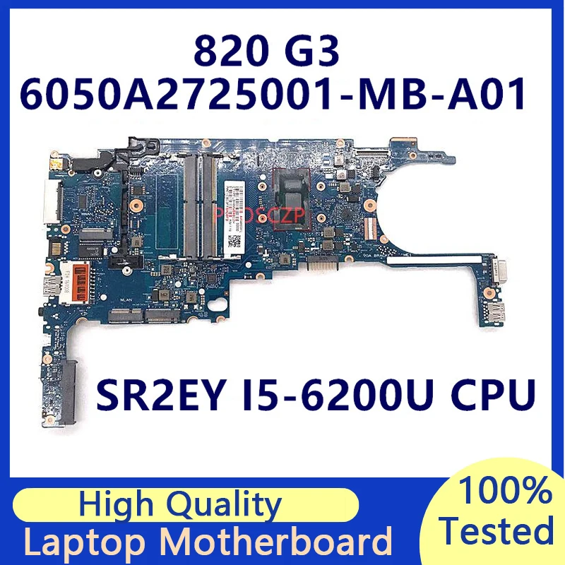 Mainboard-For-HP-EliteBook-820-G3-6050A2725001-MB-A01-Laptop ...