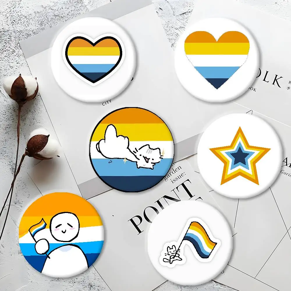 Aroace Pride Badges Accessories Creative Tinplate Pins Funny Badge ...