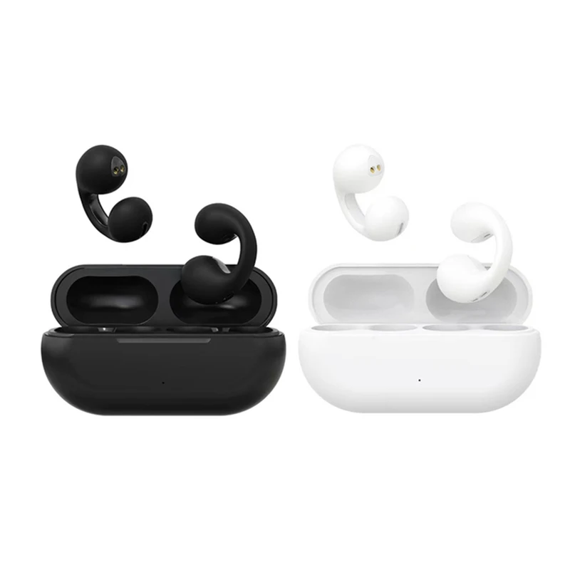 Clip type New Private Model TWS No ear Bluetooth Headset with External Air Conduction Headset ...