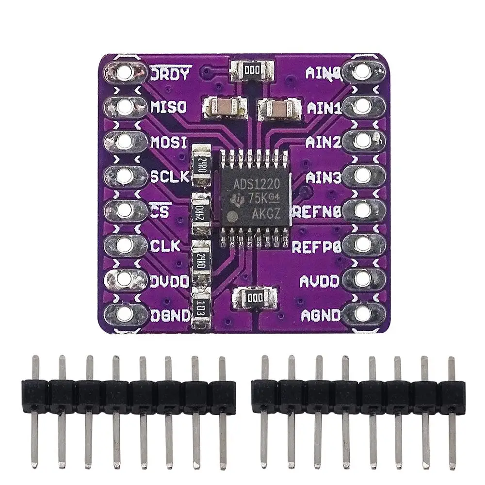 Cjmcu-1220 Ads1220 Adc 24 Bit A/d Converter Module I2c Low Power 24 Bit ...