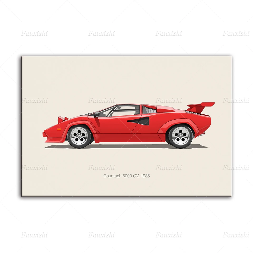 Lamborghini Countach Poster