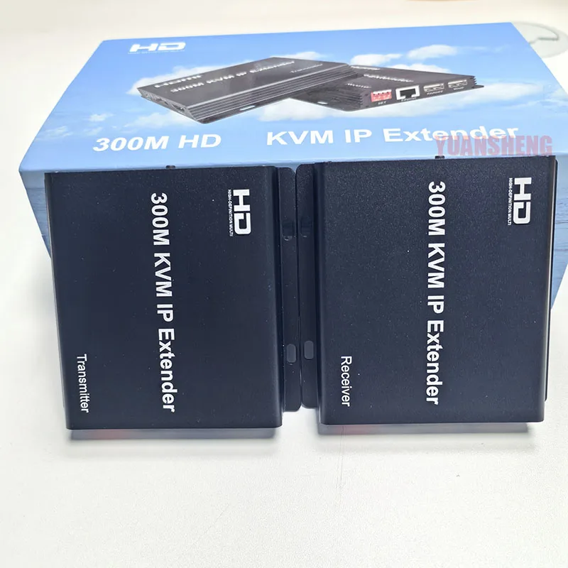 300M HDMI-compatible IP KVM Extender over Rj45 Cat6 Cable 984ft 1080P ...