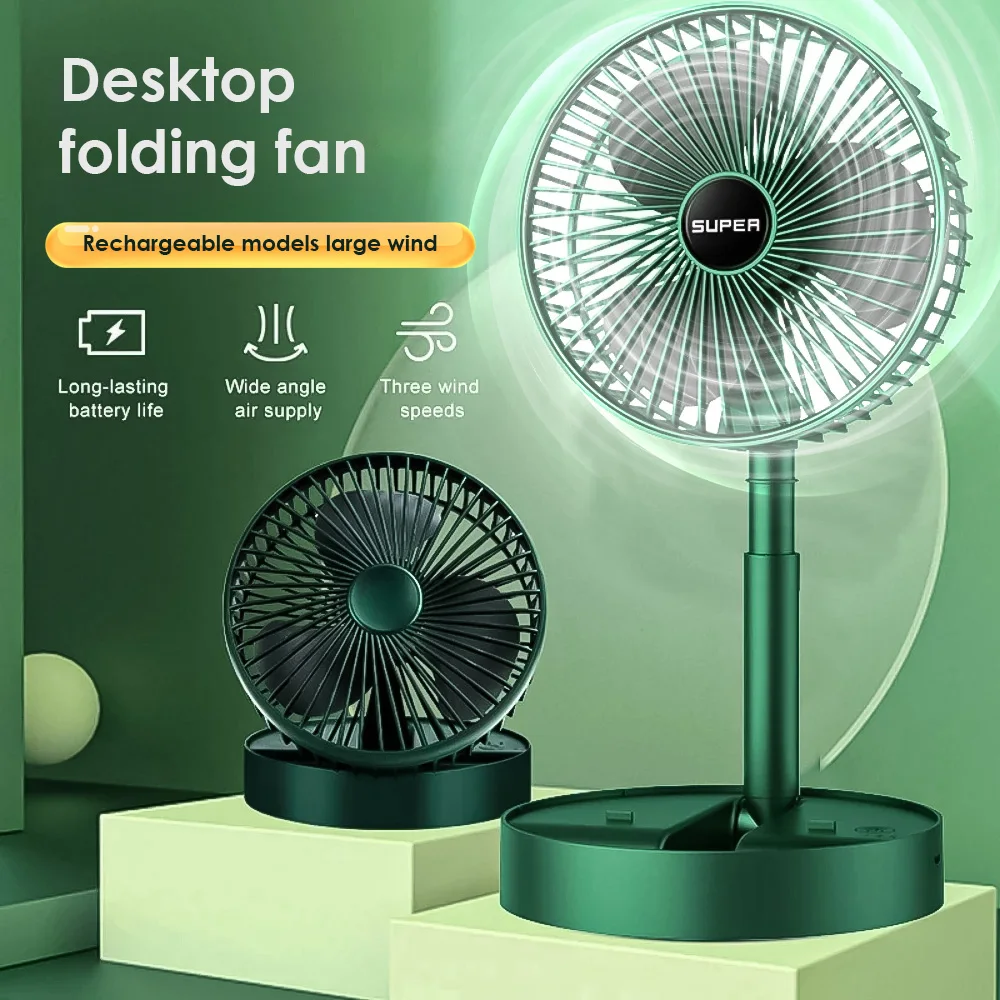 Portable-Desktop-Foldable-Fan-Mini-Electric-Fan-USB-Rechargeable-3Speed ...