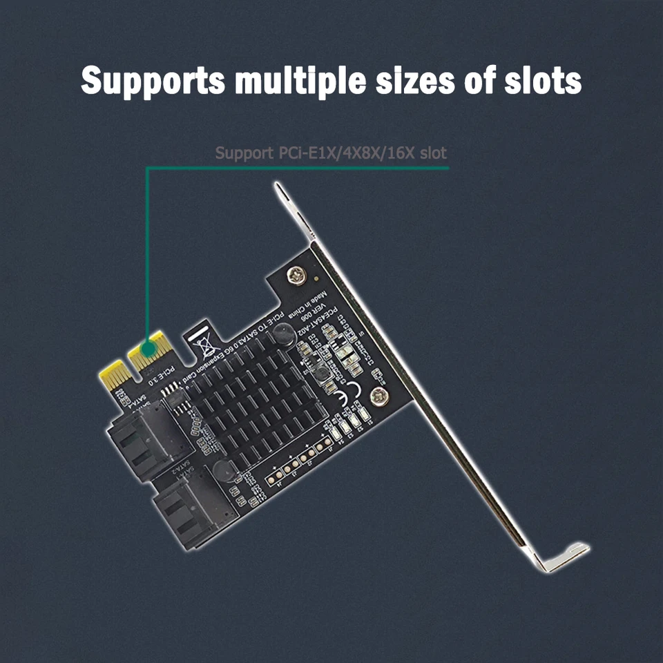 Sata Expansion Card PCIE To 8 Port SATA III Expansion Card - 6Gbps ...