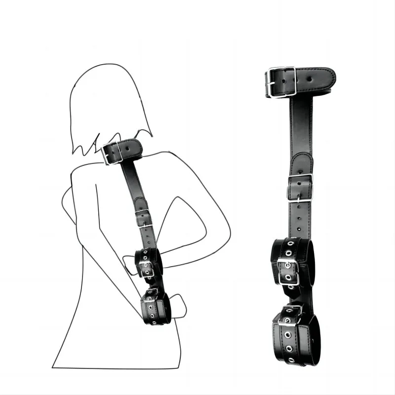 PU-Leather-Handcuffs-Neck-Collar-BDSM-Bondage-Restrain-Set-Sex-Position ...