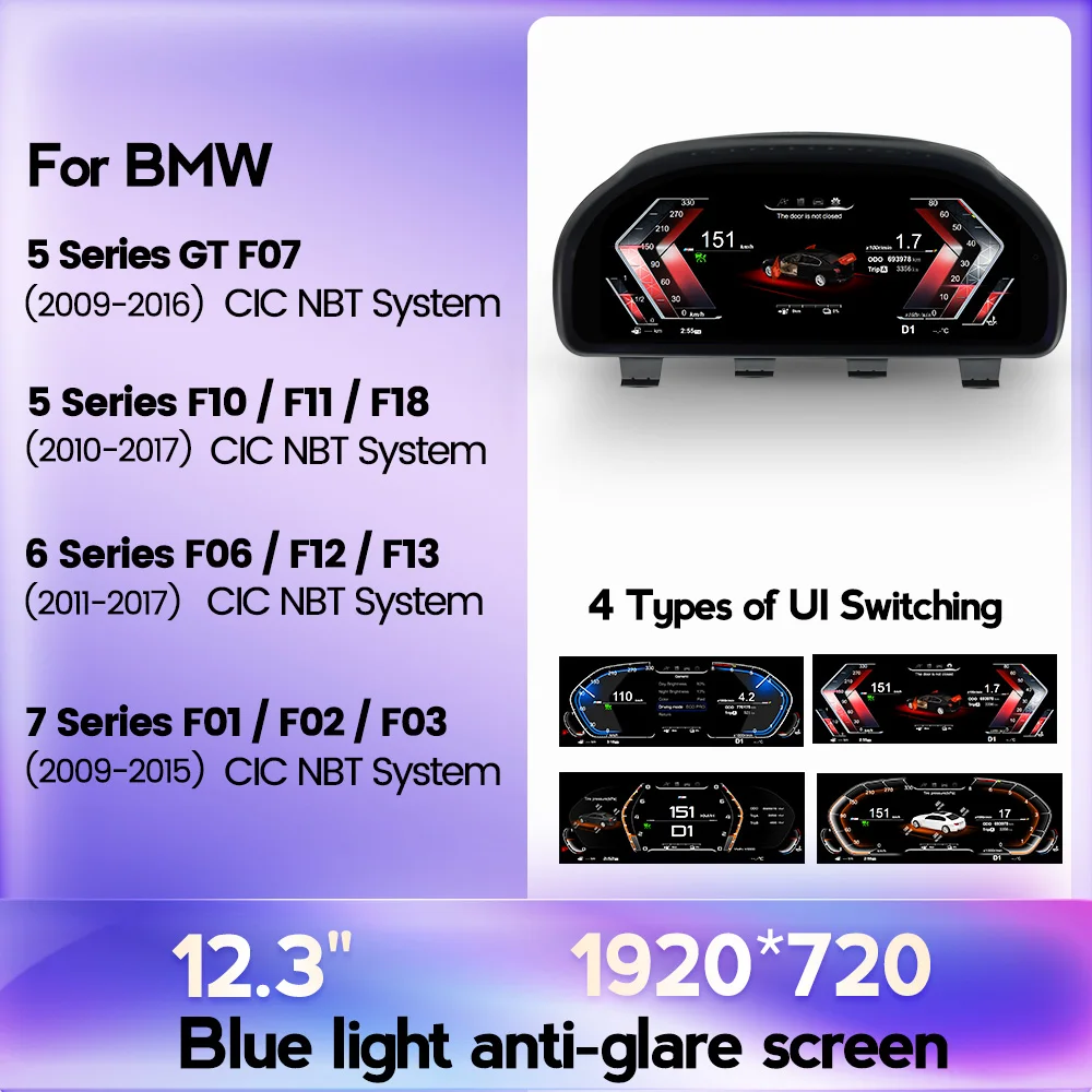 Lcd-Digital-Virtual-Cockpit-Instrument-Cluster-for-Bmw-5-6-7-Series-F01 ...