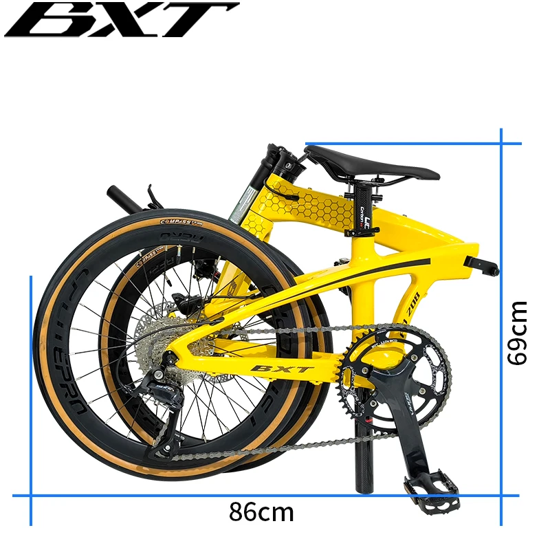 BXT-Carbon Fiber Folding Bike, for Commuter Bike, 9/20/22 Speed ...