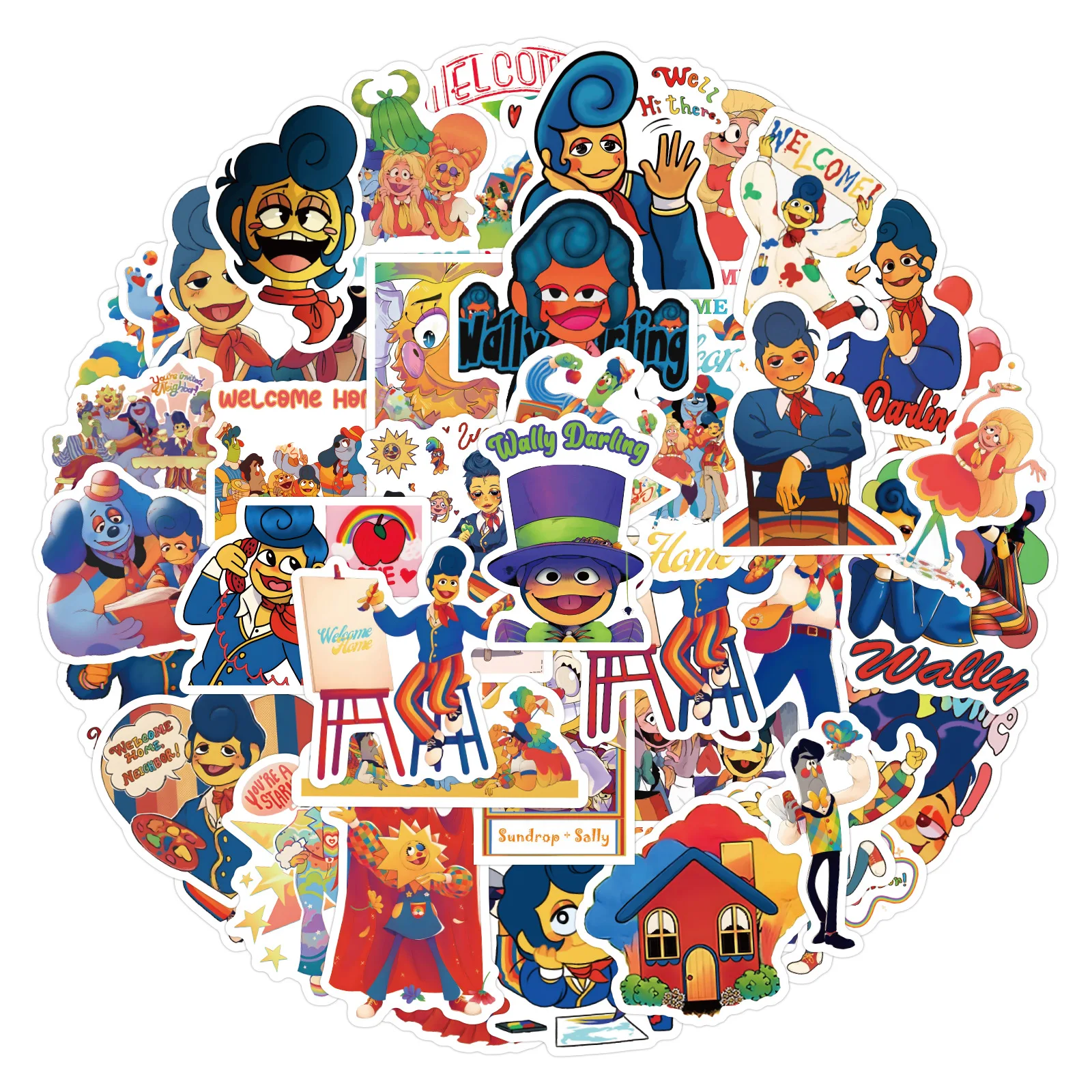 10/50/100PCS Welcome Home Wally Darling Stickers Funny Cartoon Sticker ...