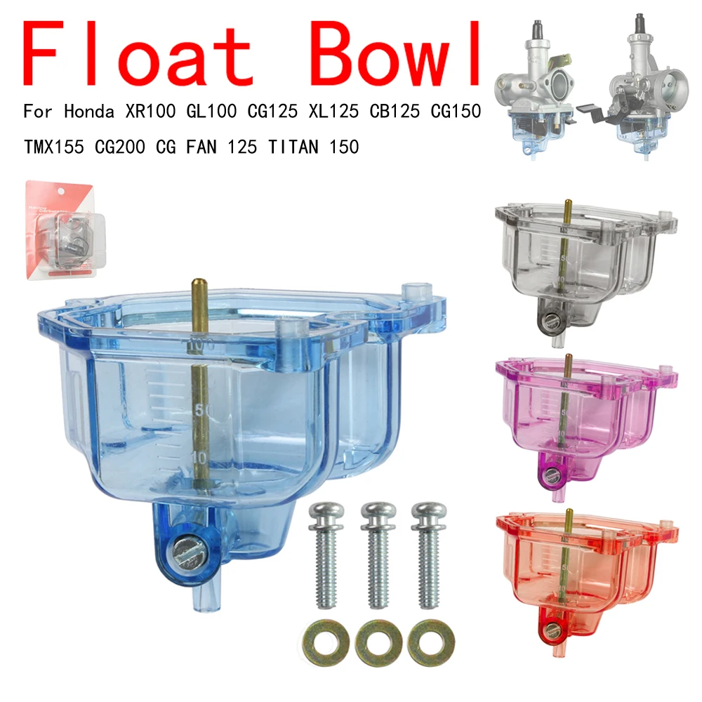 Motorcycle Carburetor Float Bowl Oil Cup For Keihin Honda XR100 GL100 ...