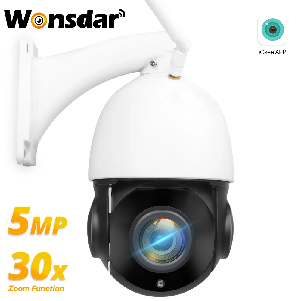 Wifi Ip Camera 5mp Hd 30x Optical Zoom Outdoor Ptz Speed Dome Camera ...