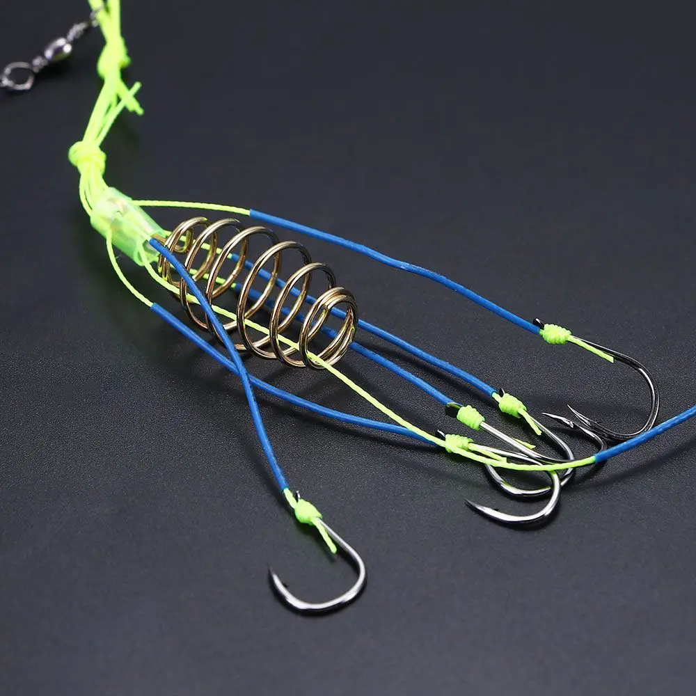 4Pcs/Lot Explosion Fishing Hook 6#-13# Fishing Lure Bait Trap Feeder ...