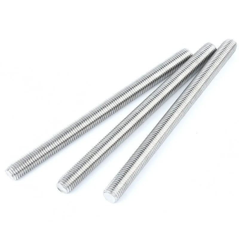 10Pcs Stainless Steel Full Thread Rod Threaded Bar M2 M2.5 M3 M4 M5 M6