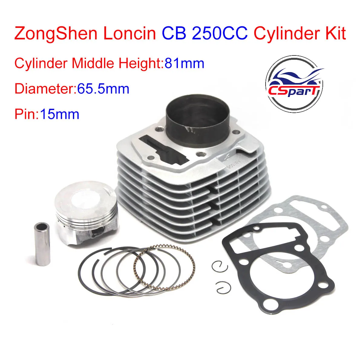 65-5MM-15MM-81MM-CB250-250CC-Cylinder-kit-Loncin-ZongShen-250CC-165FMM ...