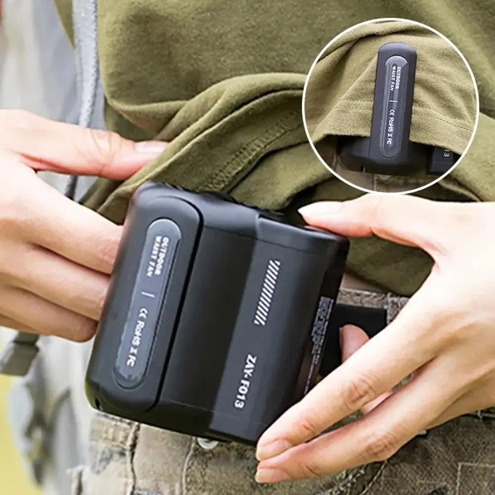 Mini-Clip-Fan-Neck-Waist-Fan-Air-Cooling-USB-Rechargeable-Belt-Clip-Fan ...