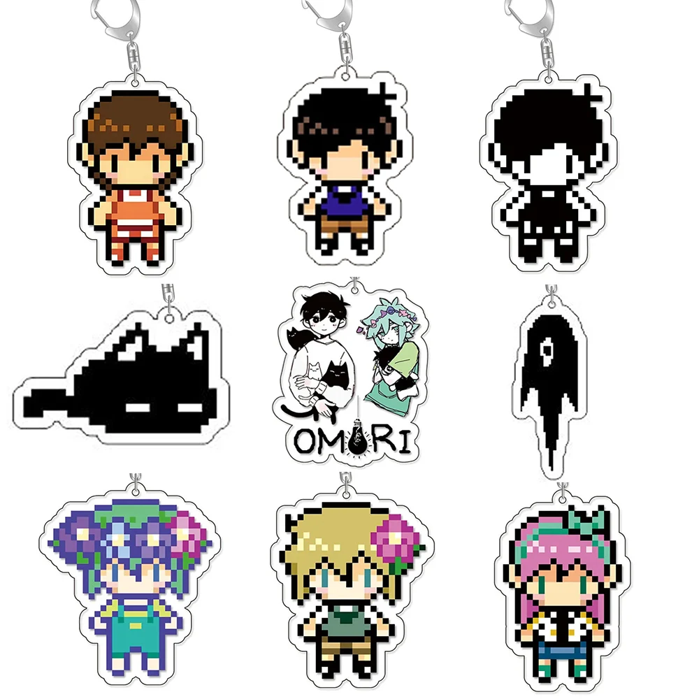 Popular-New-Game-Omori-Key-Chain-Key-Ring-Keychain-for-Accessories-Bag ...
