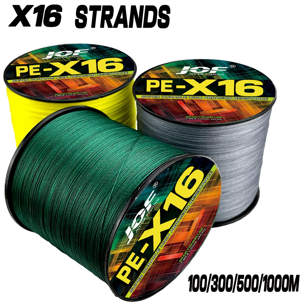 JOF-16-Strands-Super-Strong-Braided-Fishing-Line-PE-Wire-Carp-Fishing25 ...