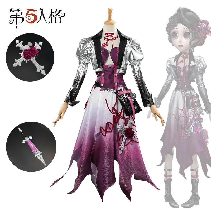 Game Identity Ⅴ Cosplay Emily Dyer Costume Lydia Jones Cos Purple Dress ...