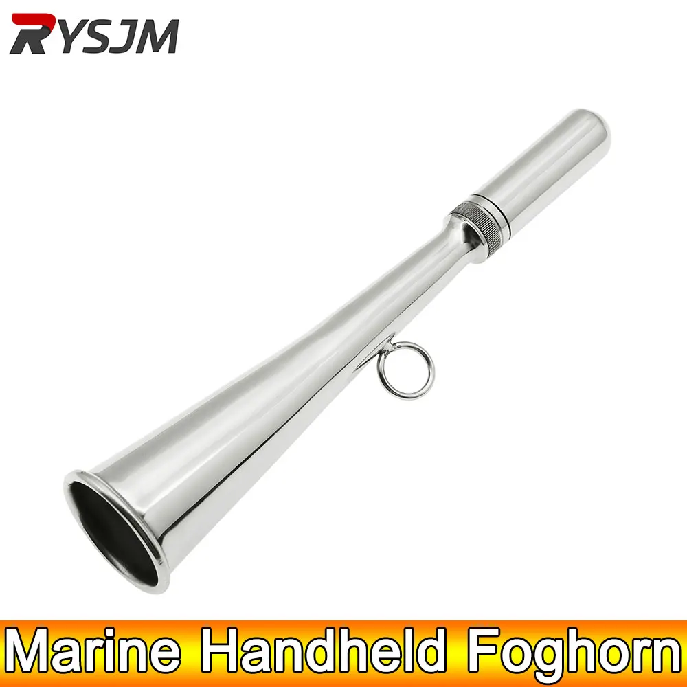AD Foghorn Stainless Steel Fog Horn Boat Foghorn Handheld Foghorn with ...