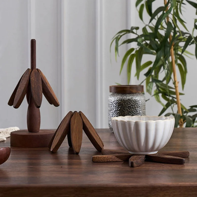 Tree-Design-Wooden-Coaster-Set-Placemat-Table-Mat-Anti-Scald-Coffee-Mat ...