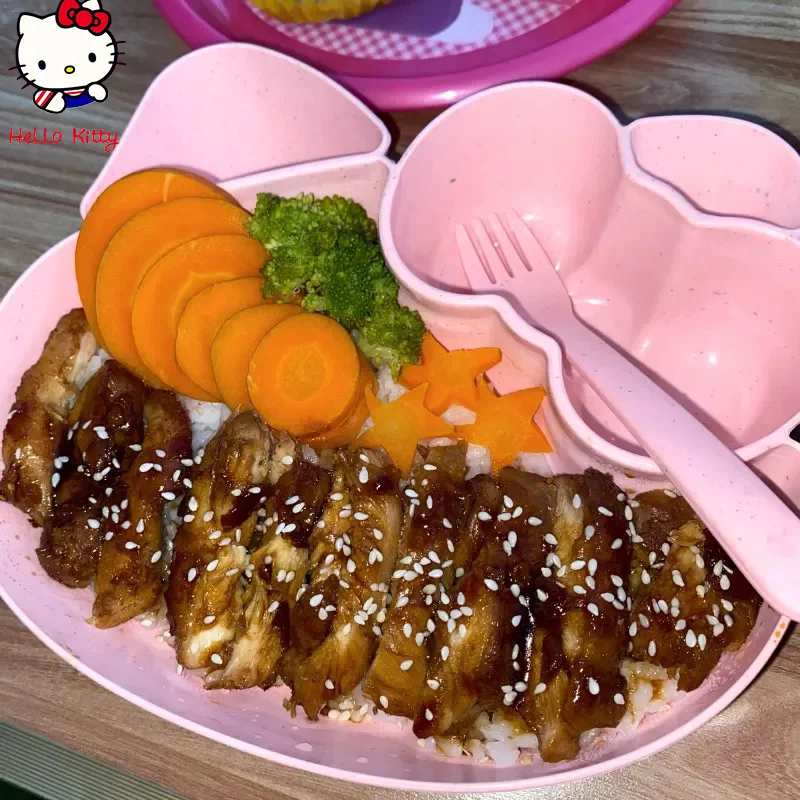 New-4Pcs-Set-Practical-Hello-Kitty-Plate-Cartoon-Fruit-Plate-Safe ...