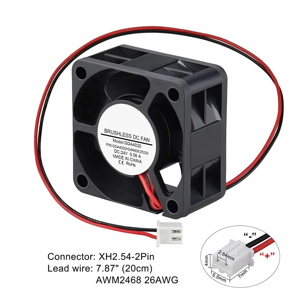 4020-40mm-Brushless-Cooling-Fan-40x40x20mm-Cooler-12V-24V-DC-Fan-2-Pin ...