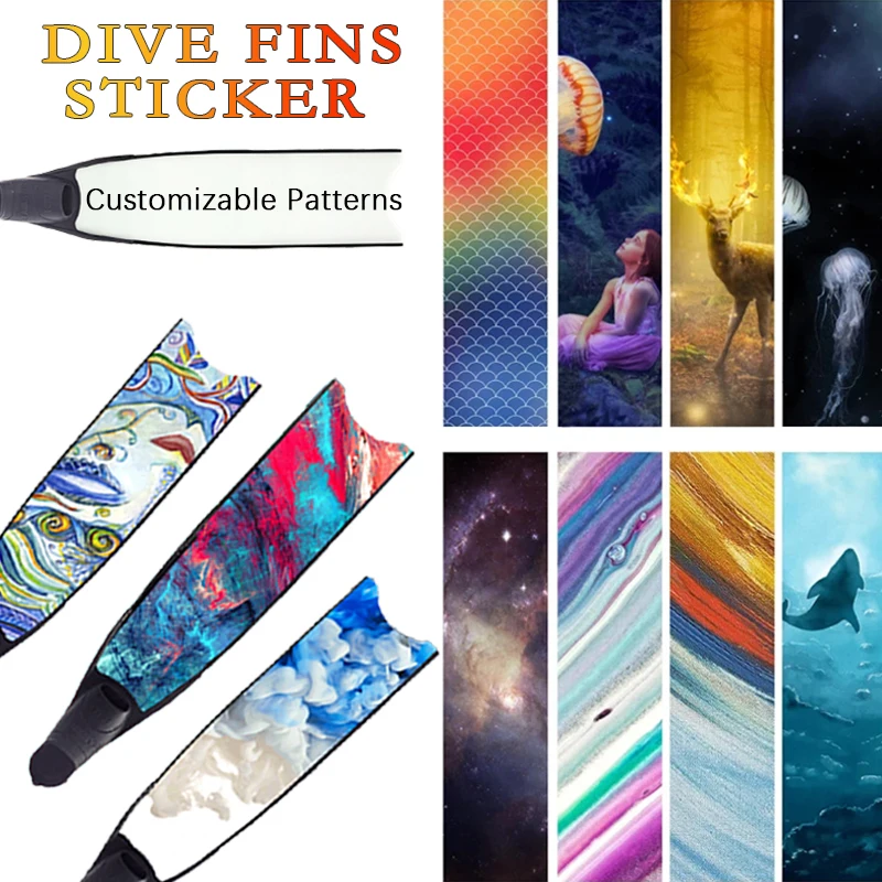 Scuba-Diving-Fins-Film-Pattern-Protection-Suitable-Dive-Fins-Leaderfins ...