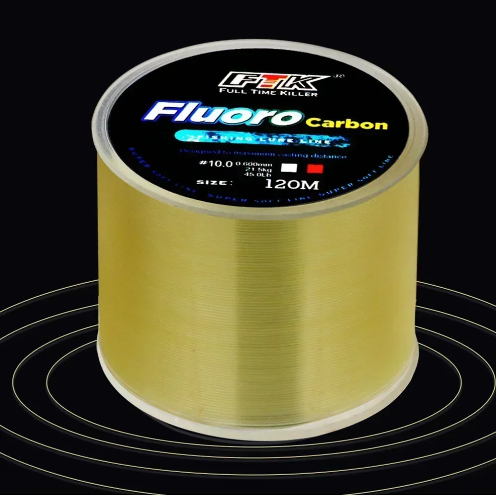 120M-Fluorocarbon-Coating-Fishing-Line-0-14-0-35mm-Carbon-Fiber-Leader ...