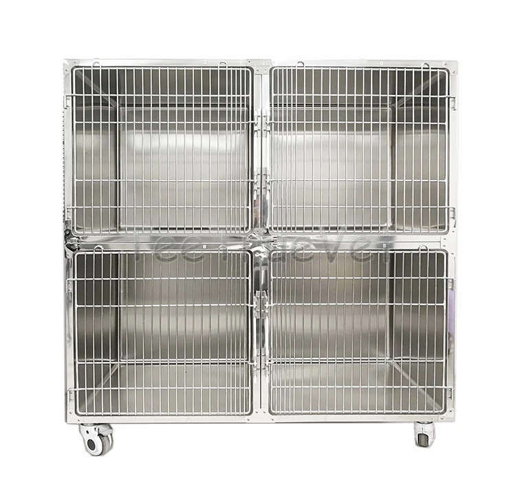 customize-support-4-cage-Full-round-corner-multi-unit-stainless-steel ...