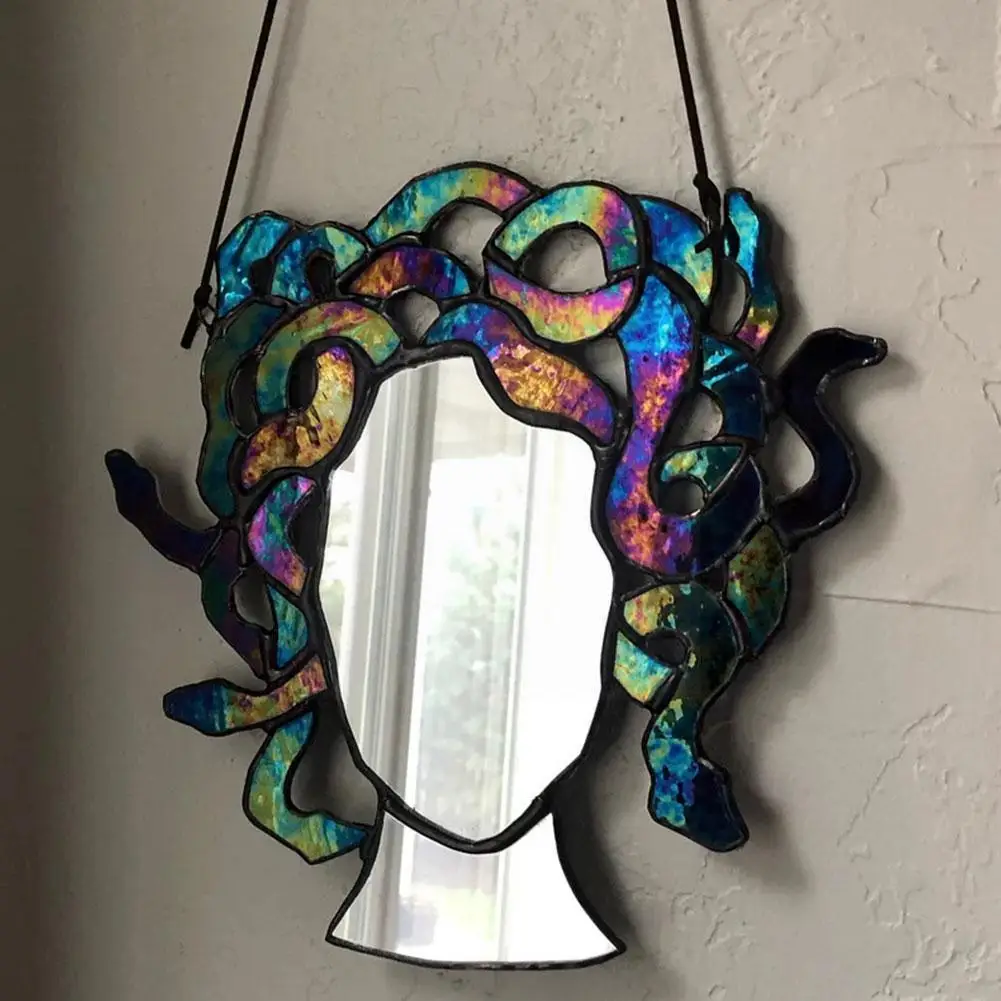 Medusa – pendentif vitrail coloré en acrylique Z7T5, magnifique ...