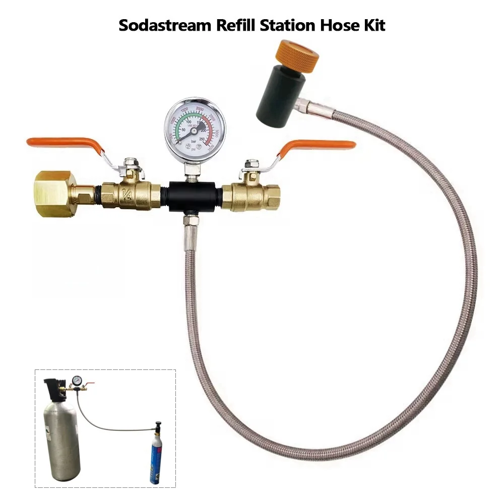 CO2-Refilling-Station-Ball-Valve-Adapter-For-Sodastream-Tr21-4-Cylinder ...