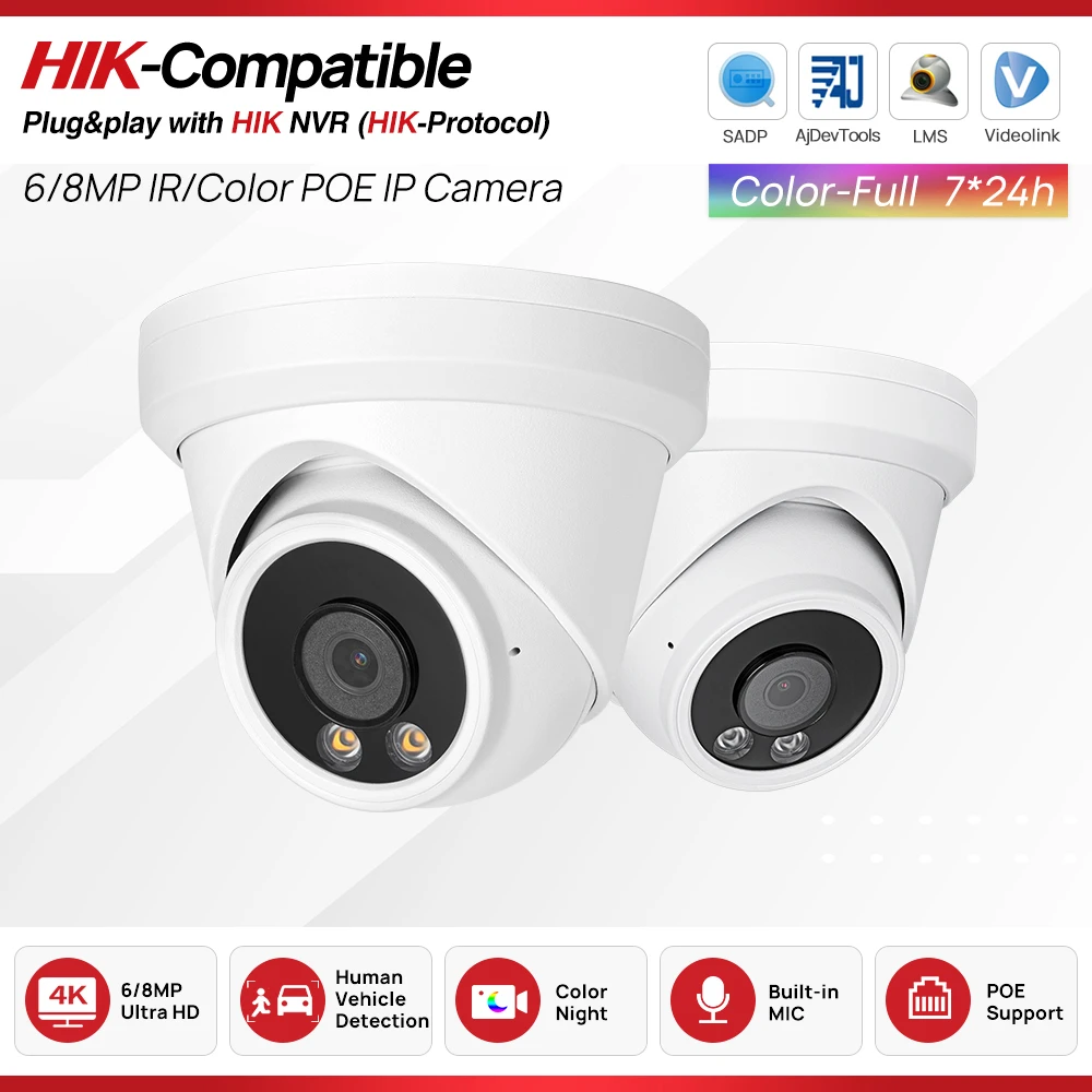 4K-Color-Night-Security-Camera-8MP-6MP-PoE-Video-Surveillance-Cameras ...