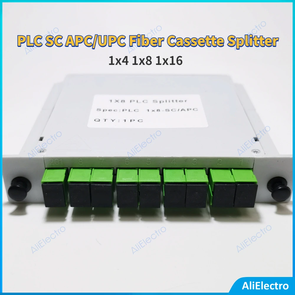 Plc Sc Apc/upc Cassette Insertion Type 1x4 1x8 1x16 Fiber Optic ...