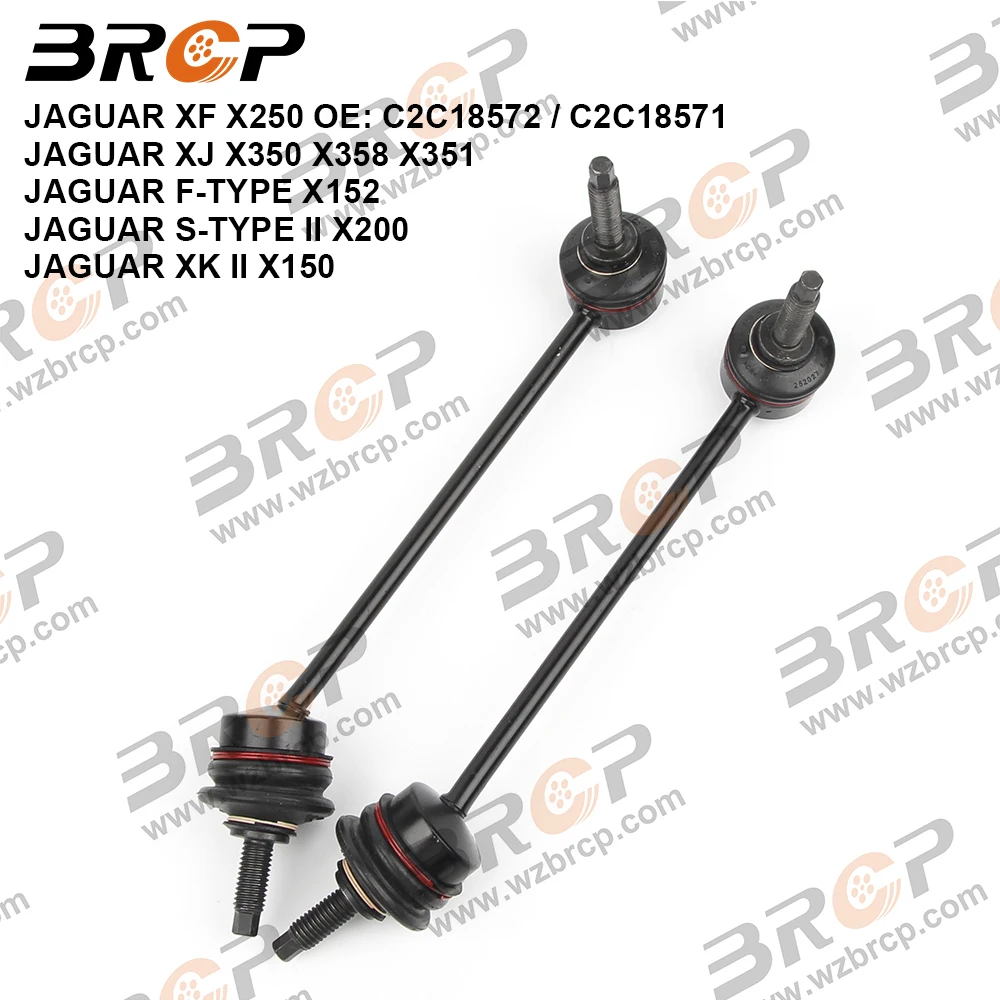 BRCP-Pair-Rear-Axle-Sway-Bar-End-Stabilizer-Link-Ball-Joint-For-Jaguar ...