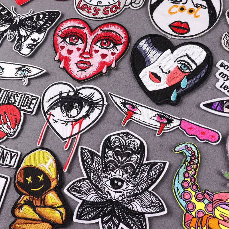 Heartbreak-Woman-Iron-On-Patches-For-Clothing-Thermoadhesive-Patches ...