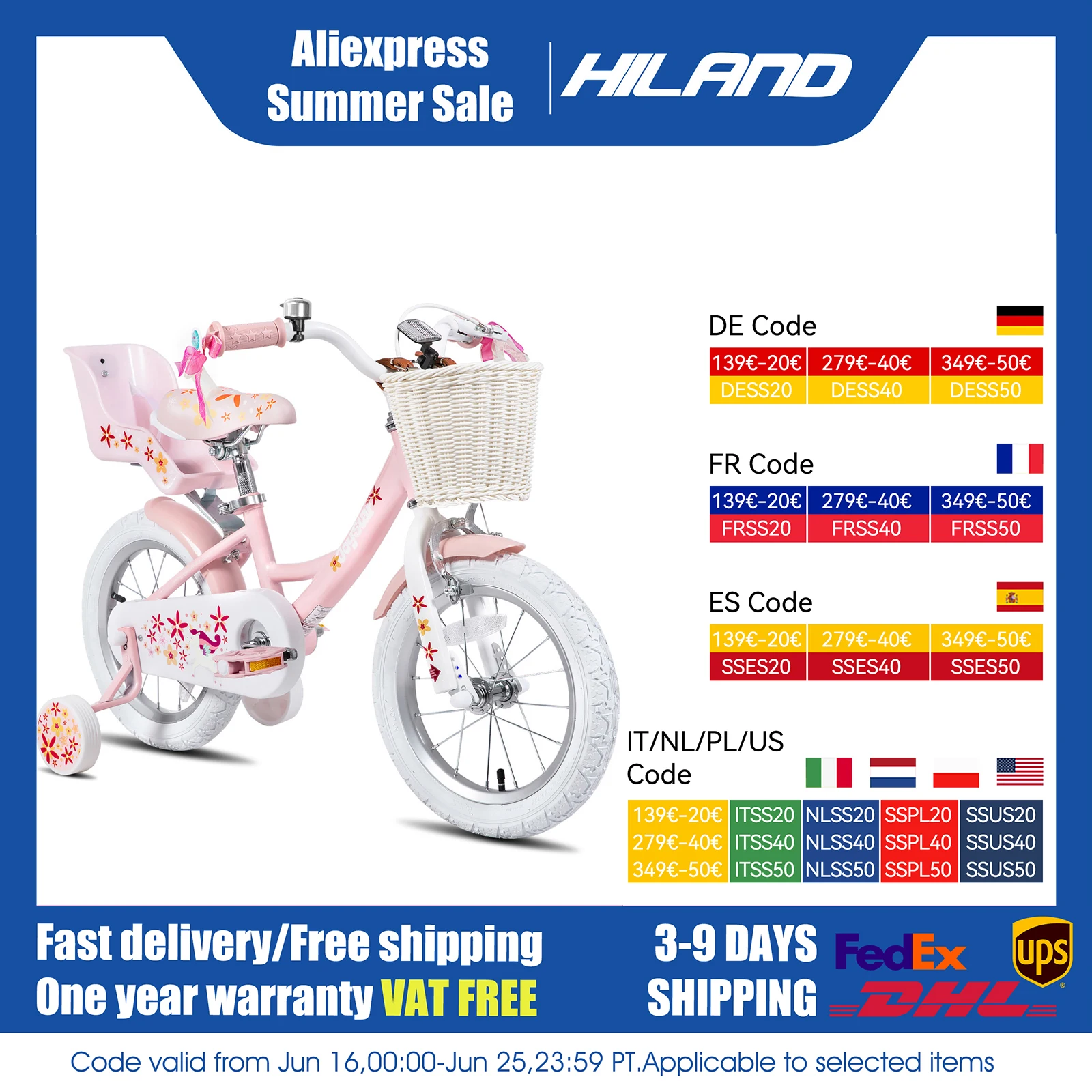 JOYSTAR Unicorn Girls Bike for Kids Ages 2-9,Kids Bike with Training ...