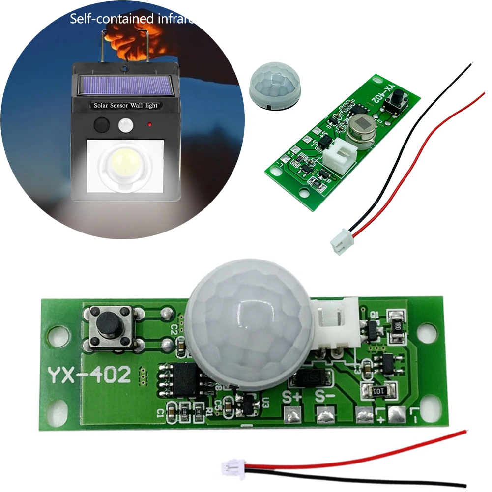 1-3pcs 3.7v Diy Solar Light Board Control Sensor Module Garden Light ...