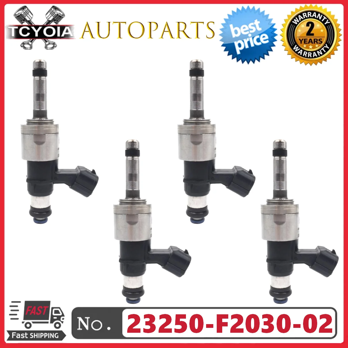 4pcs/lot Auto Parts Fuel Injector Nozzle 23250-F2030-02 23209-F2030-02 ...