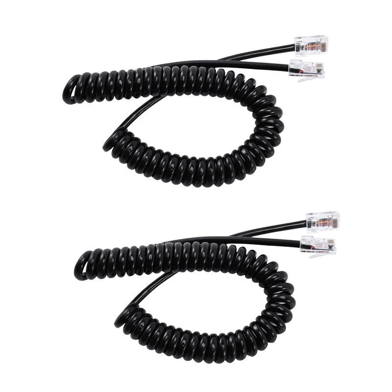 2X 8Pin Microphone Cable Cord For Icom Mobile Radio Speaker Mic HM 98 ...