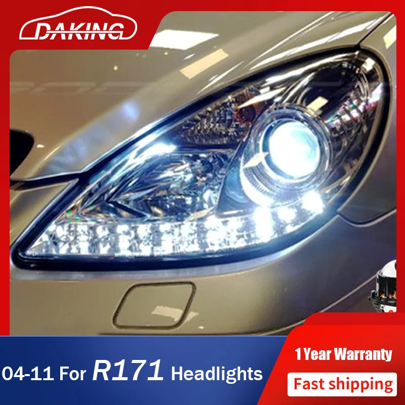Headlights-for-Mercedes-Benz-SLK-class-R171-2004-2011-Headlights-SLK200 ...