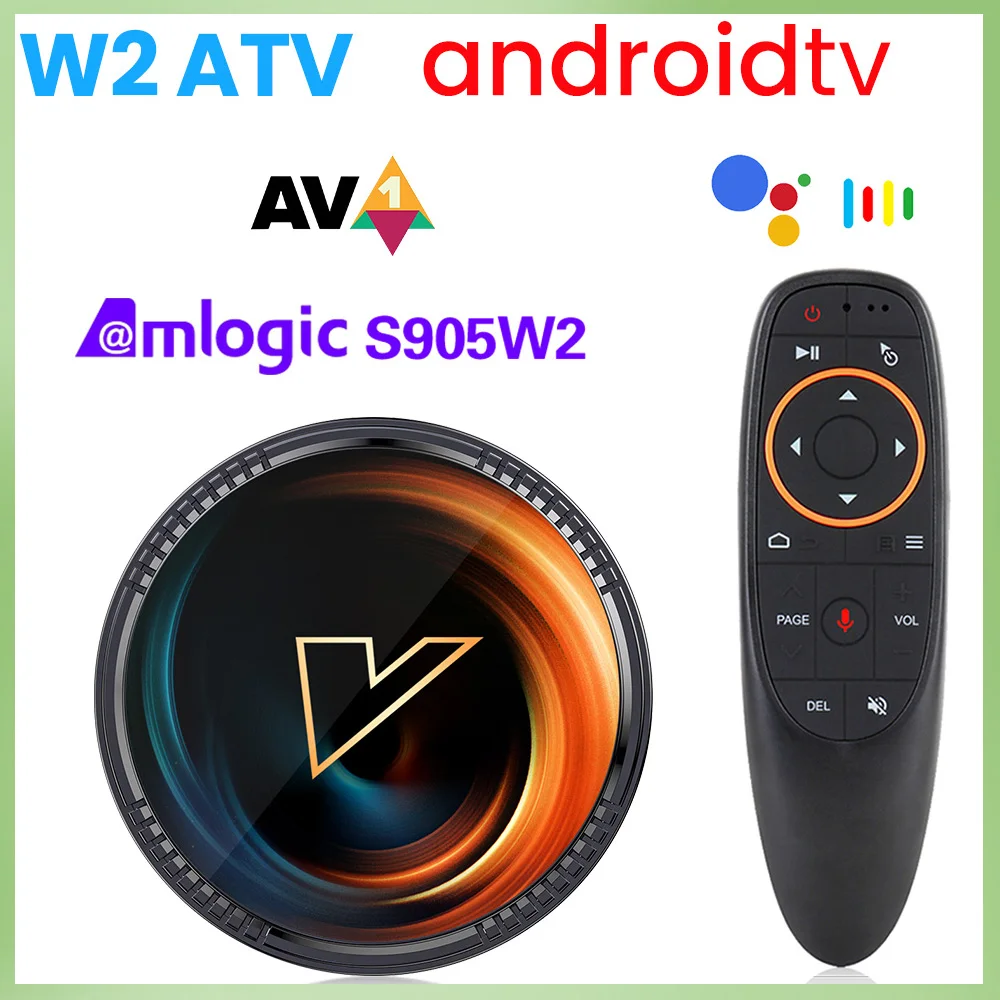 W2 ATV androidtv 11.0 Smart TV Box Amlogic S905W2 Support Google Voice ...
