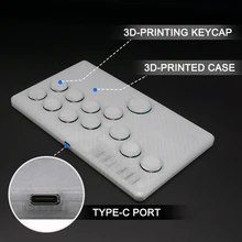 Flatbox Arcade Fight Stick Mini Hitbox Buttons Style Hot SWAP Kailh ...