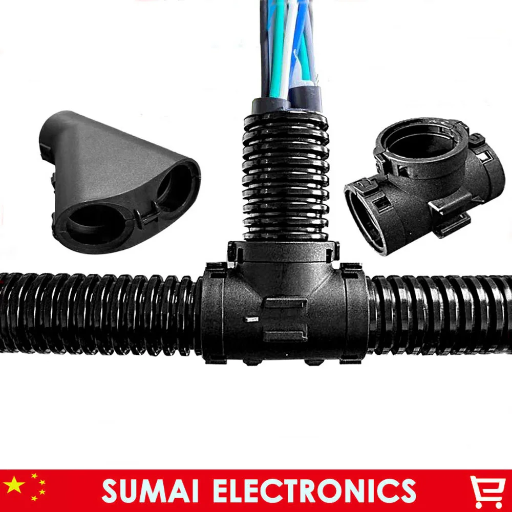 Bellows-CORRUGATED-TUBE-Shell-Sheath-Corrugated-Pipe-Tee-T-22-17-22-22 ...